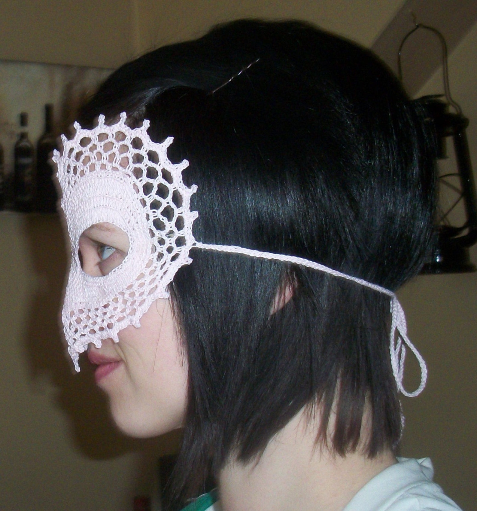 I Heart Love You Lace Masquerade Mask Crochet Pattern PDF - Etsy