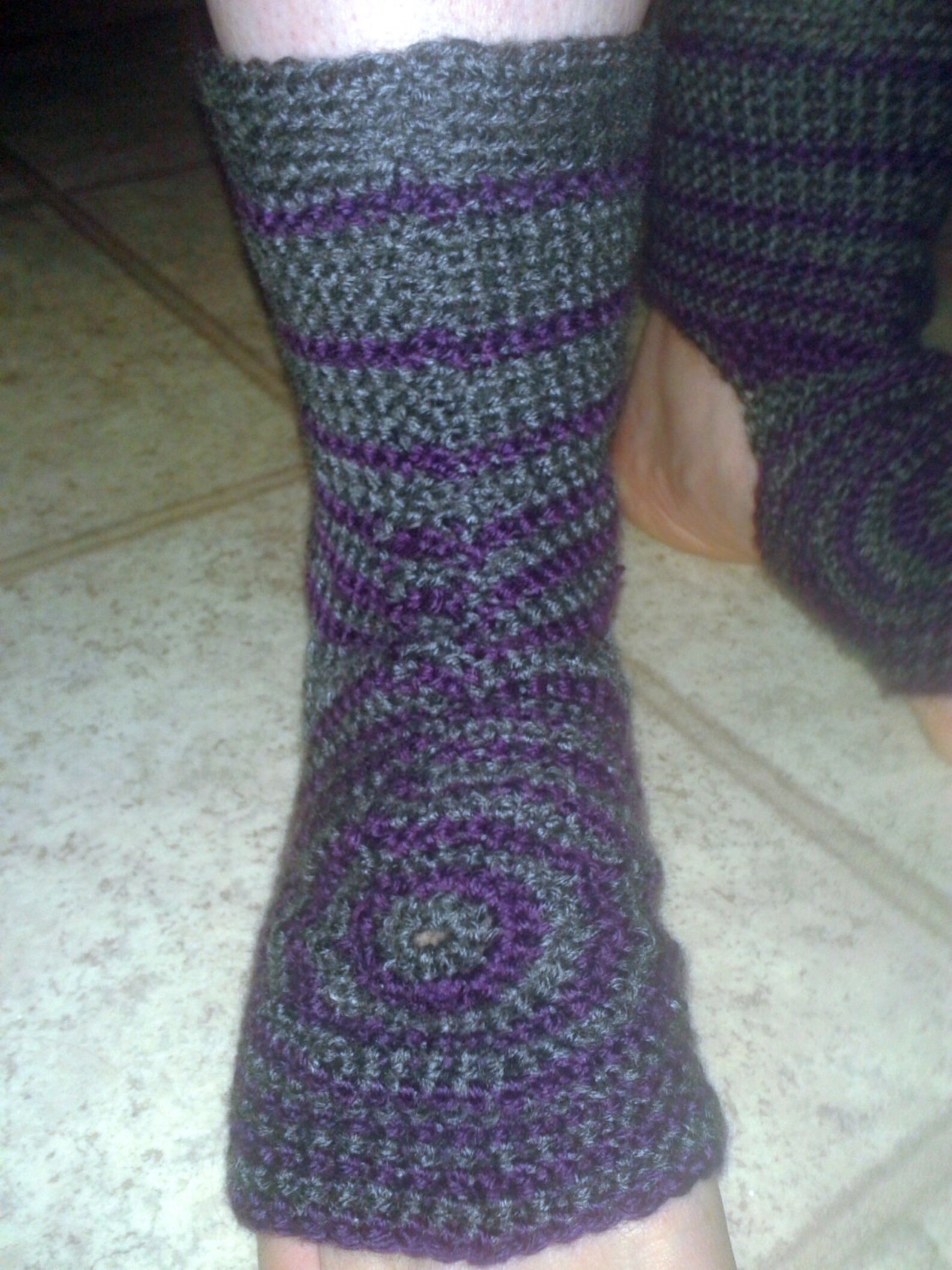 Yoga Around Socks Crochet Pattern PDF Toeless No Toe Athletic | Etsy