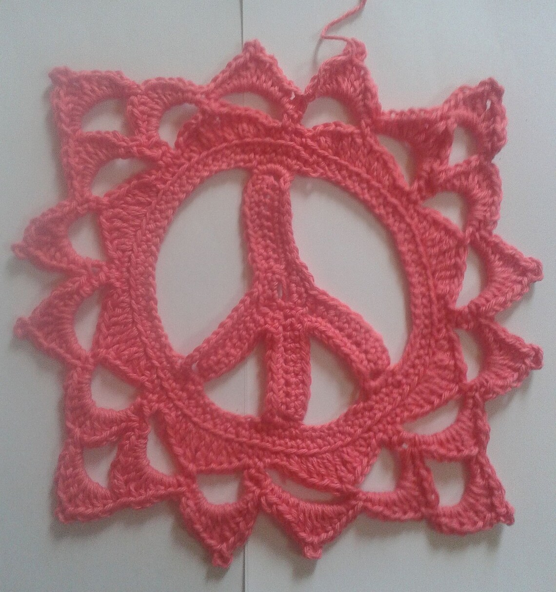 Peace Sign Square Motif Crochet Pattern PDF Digital Download Retro ...