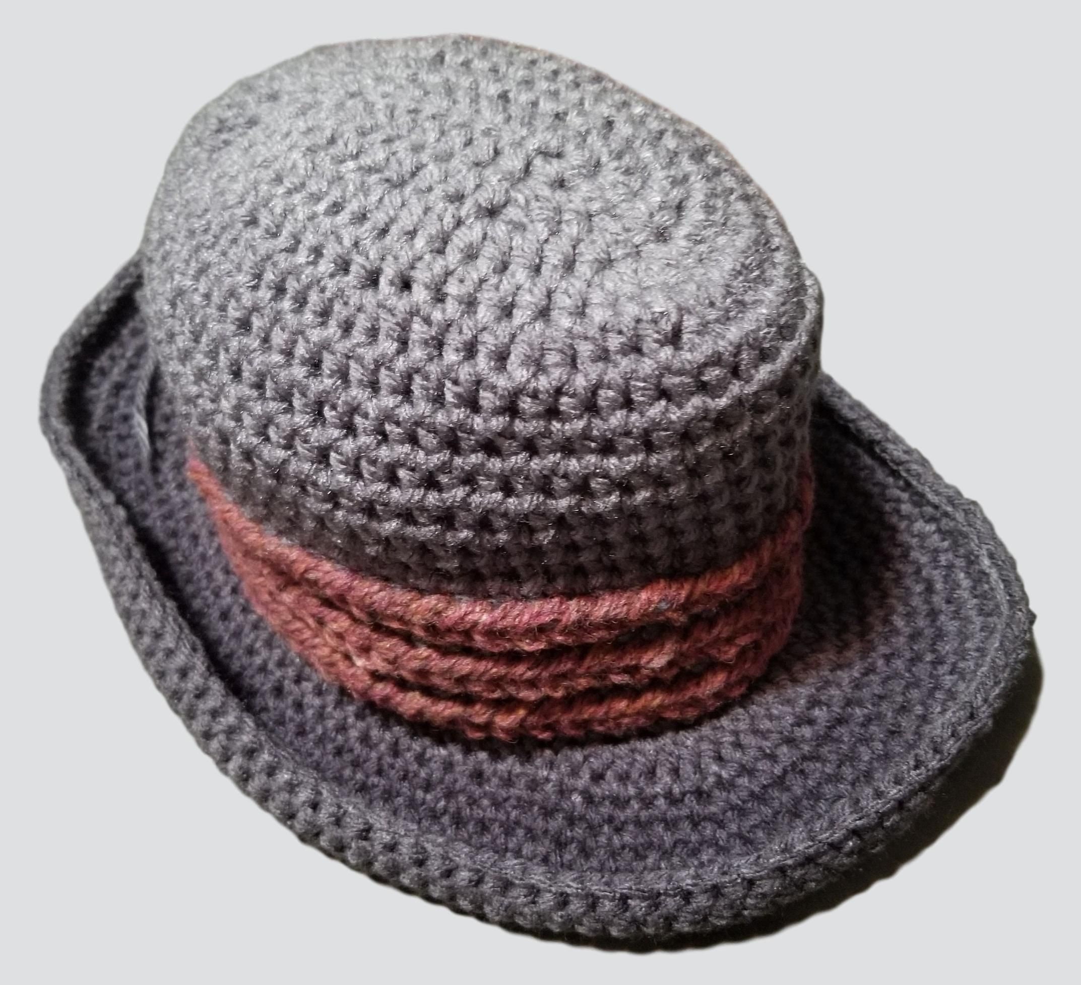 Crochet Fedora Hat Pattern: Braided Band, Child & Adult Sizes (PDF ...