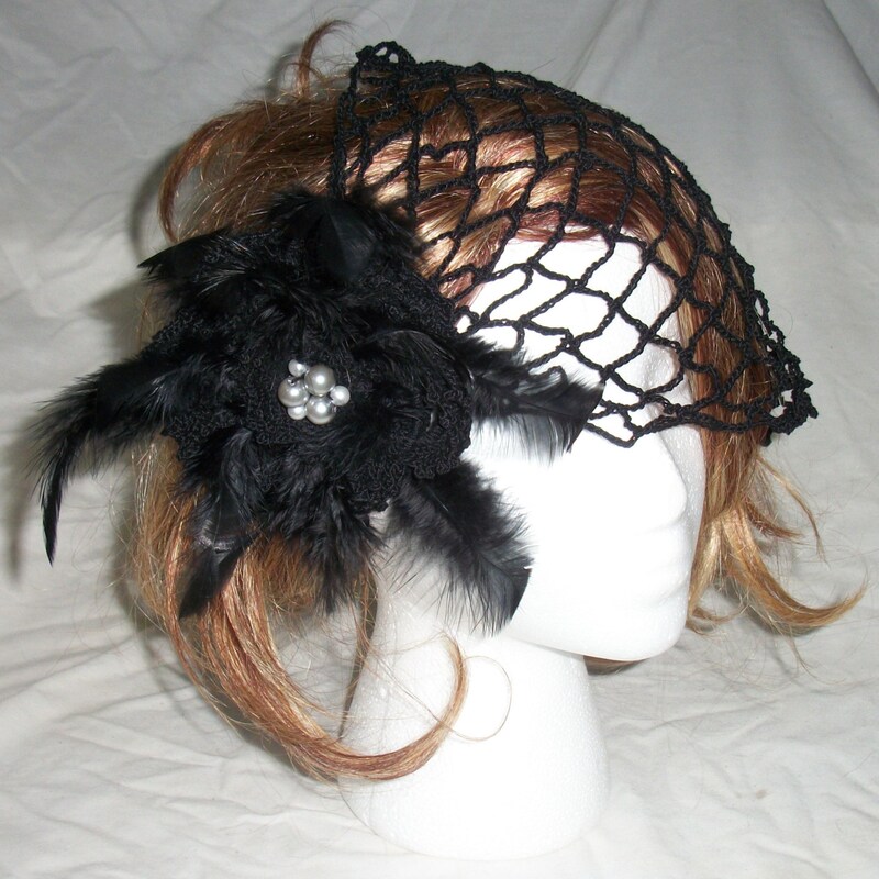 Crochet Fascinator - Etsy