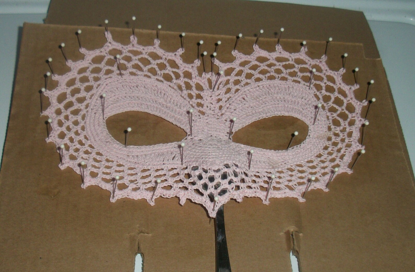 Lace Heart Masquerade Mask Crochet Pattern (PDF) - Etsy