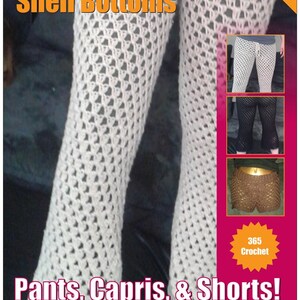Universal Shell Crochet Pants Pattern Capri Shorts Granny Stitch Retro ...