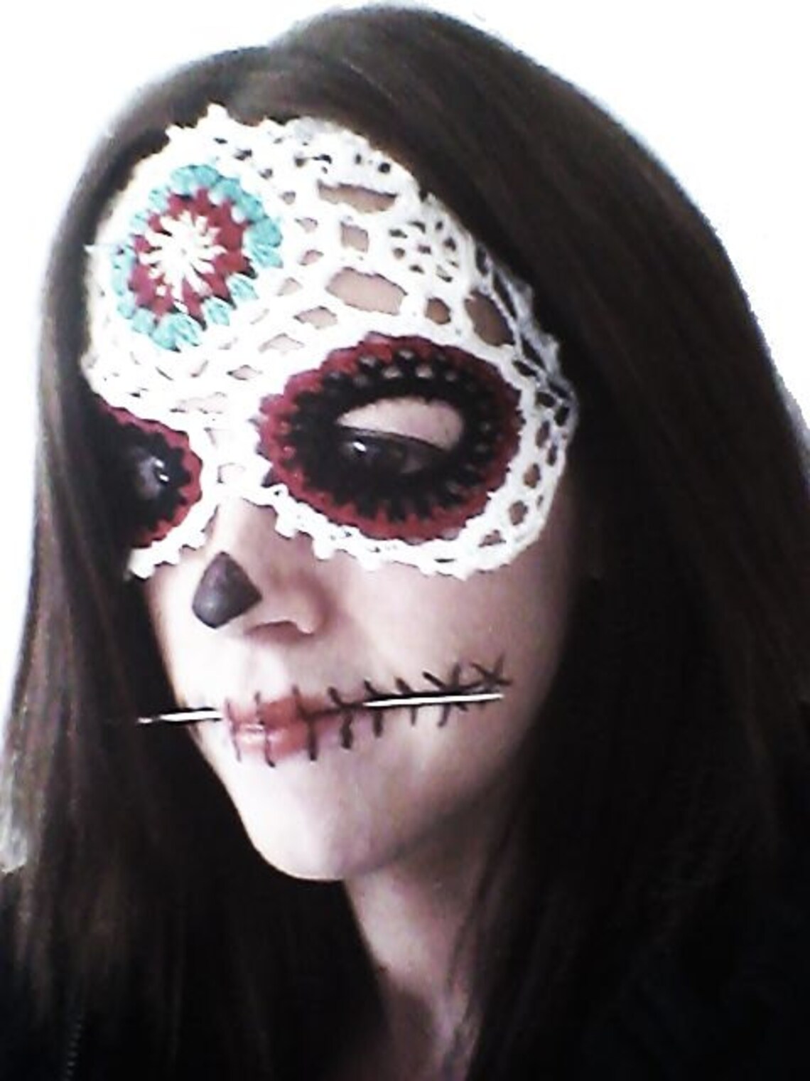 Sugar Skull Mask Crochet Pattern PDF Download Day of the Dead - Etsy Sweden