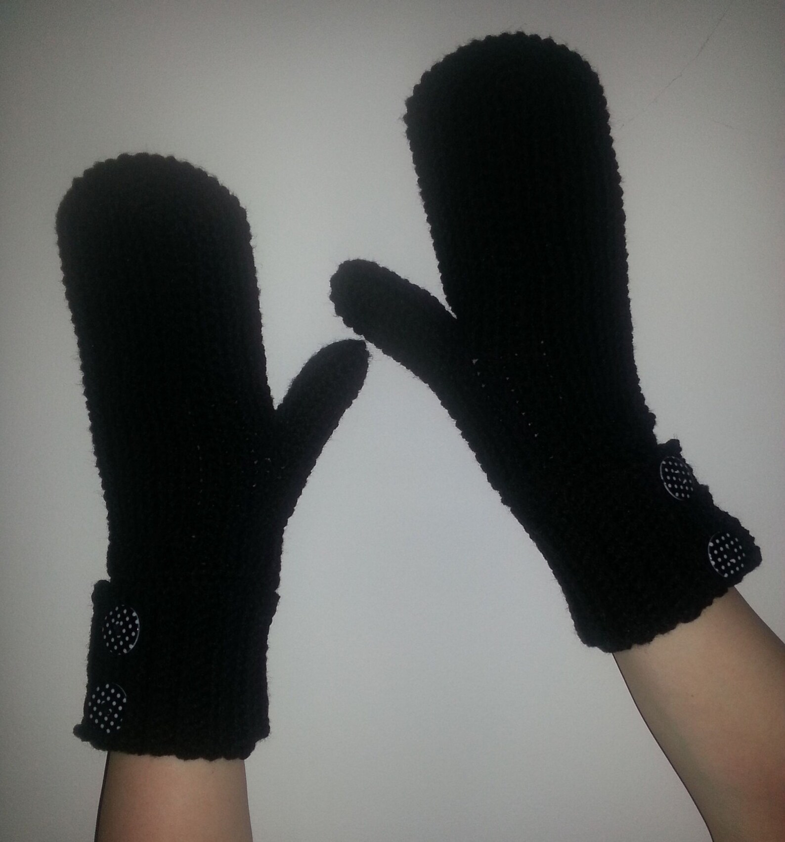 Crab Mittens Crochet Pattern, Buttoned Cuff (PDF Digital Download ...