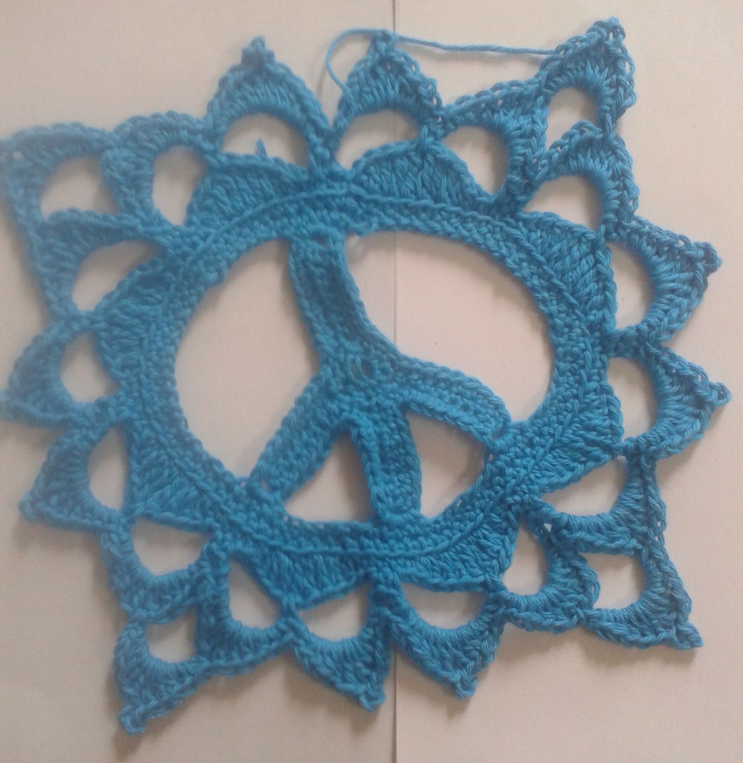 Peace Sign Square Motif Crochet Pattern PDF Digital Download Retro ...