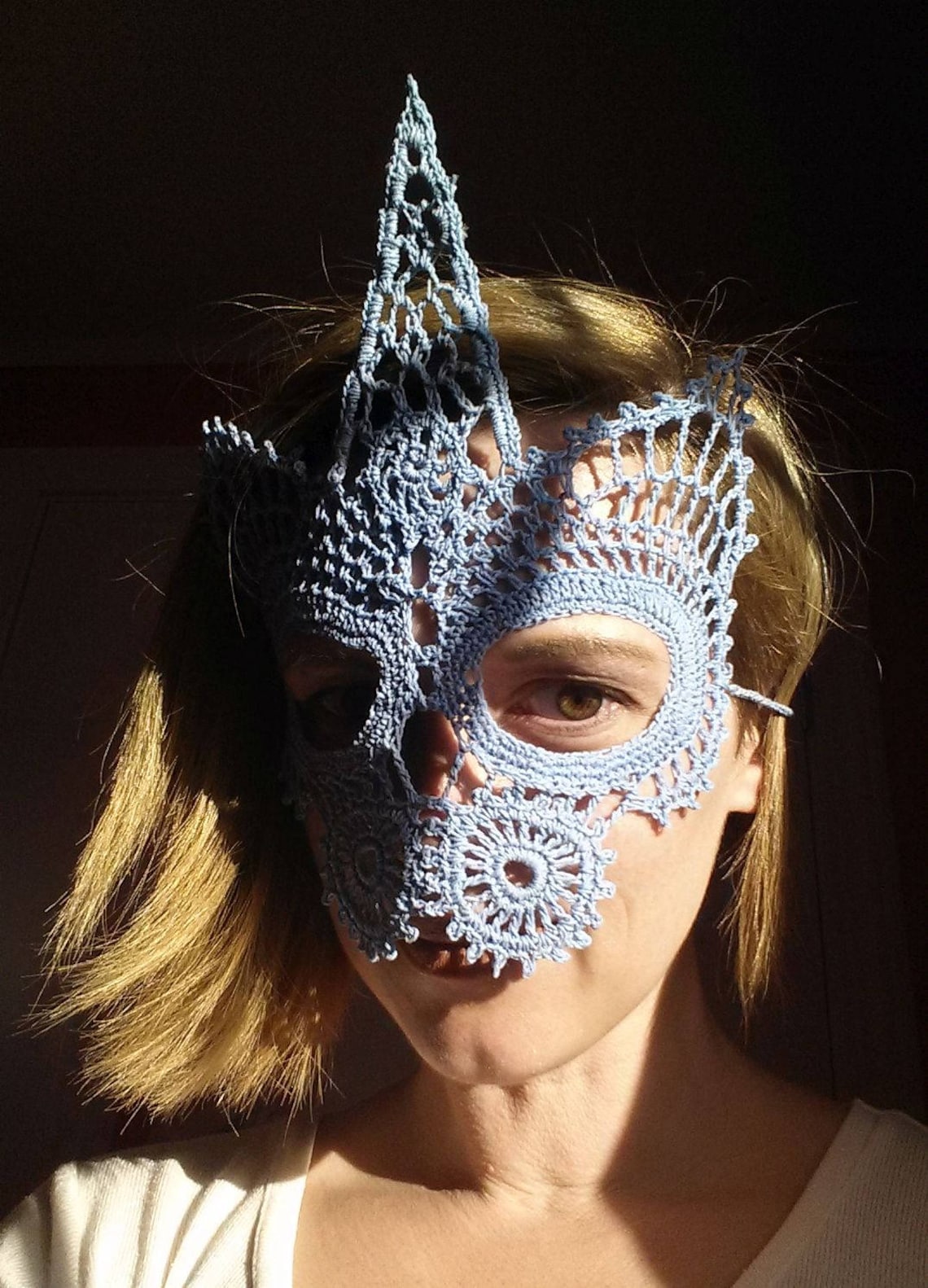 Unicorn Lace Masquerade Mask Crochet Pattern Digital Download - Etsy
