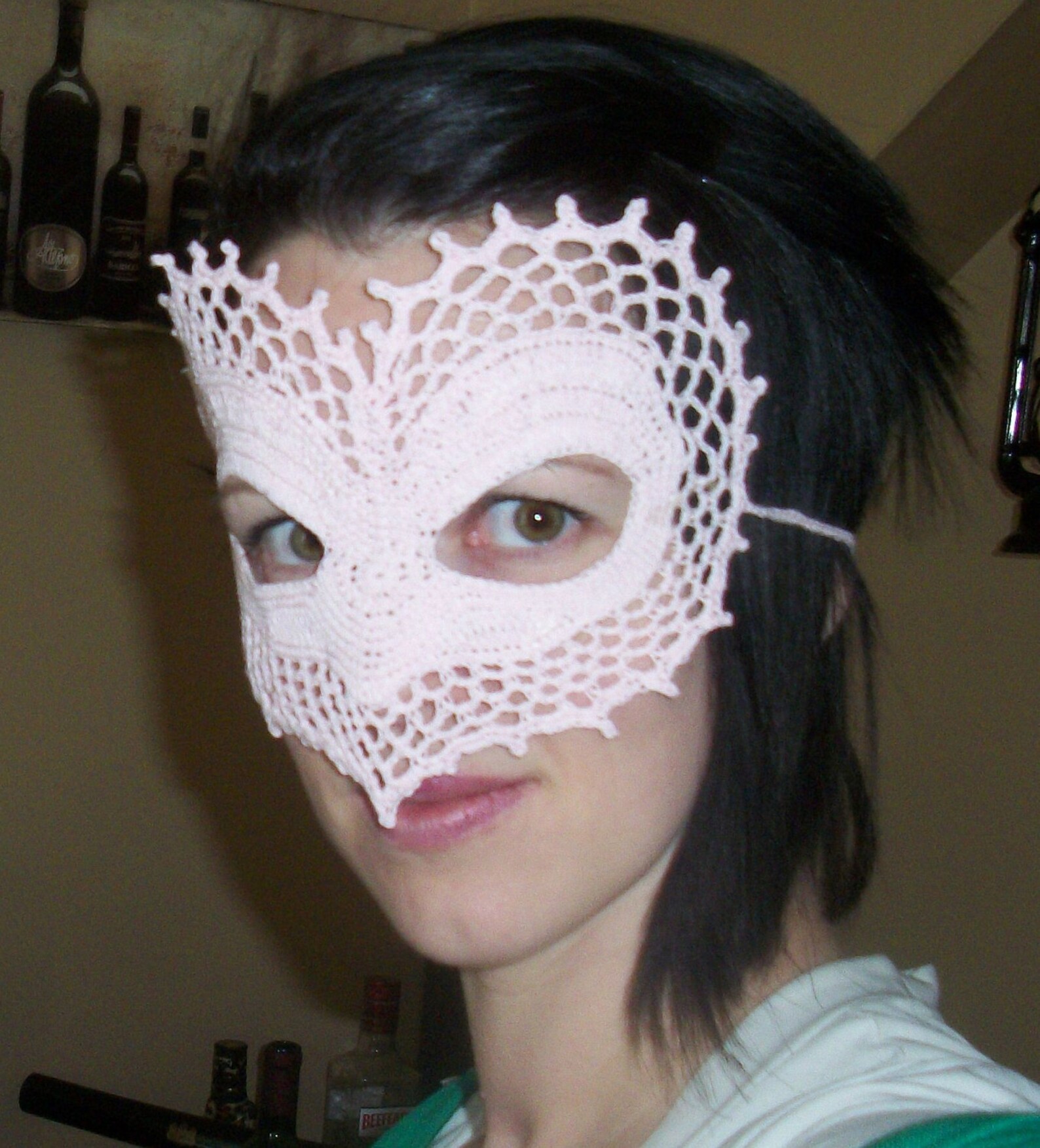 I Heart Love You Lace Masquerade Mask Crochet Pattern PDF - Etsy