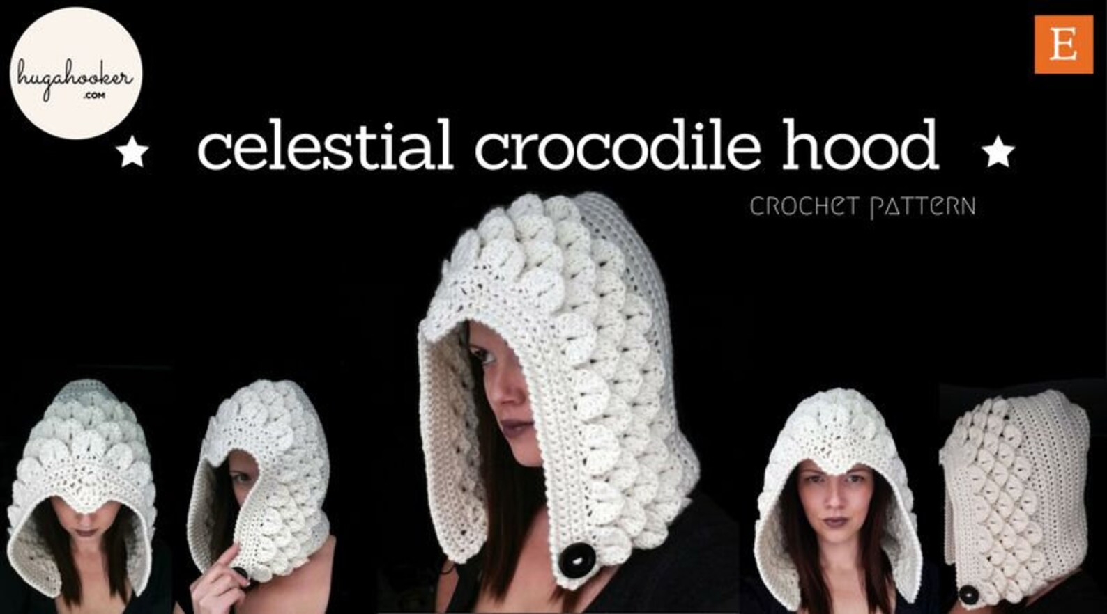 Crocodile Stitch Hood Crochet Pattern, Celestial Scales (PDF Download ...