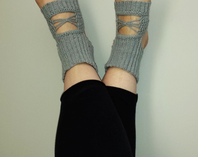 Arachnid Yoga Socks Crochet Pattern Toeless No Heel Barefoot Athletic ...