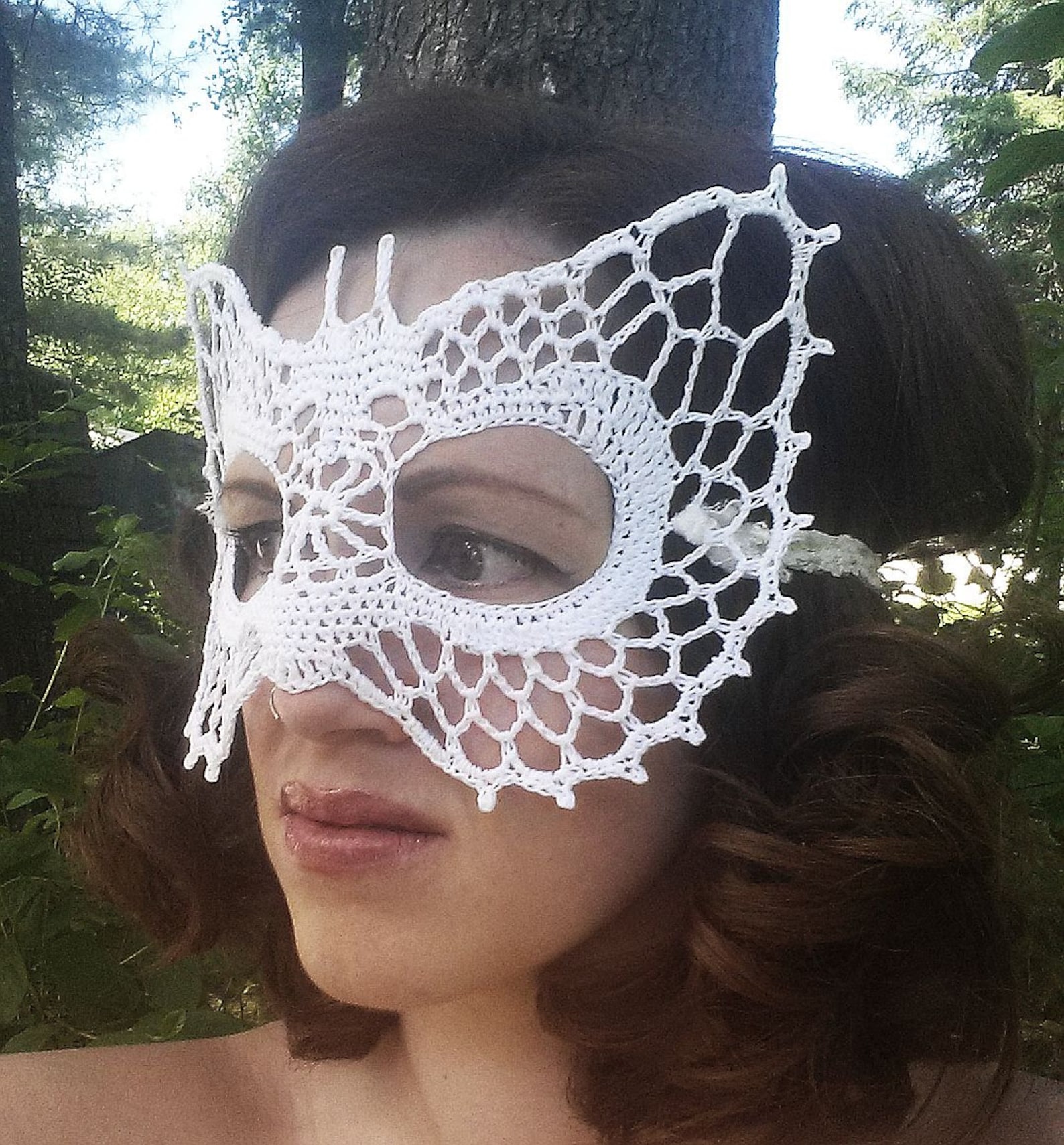 Crochet Pattern Butterfly Lace Masquerade Mask PDF Photo Prop Costume ...