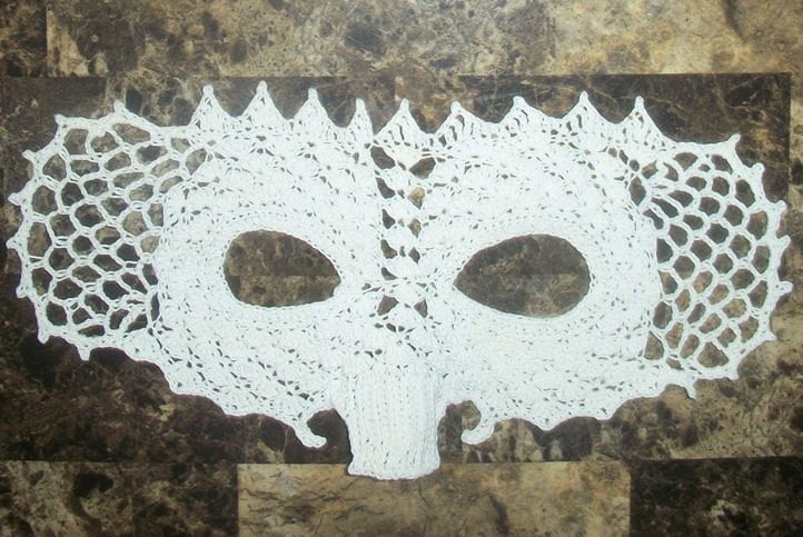 Masquerade Mask Crochet Pattern E-book Fantasy Costume Dress | Etsy