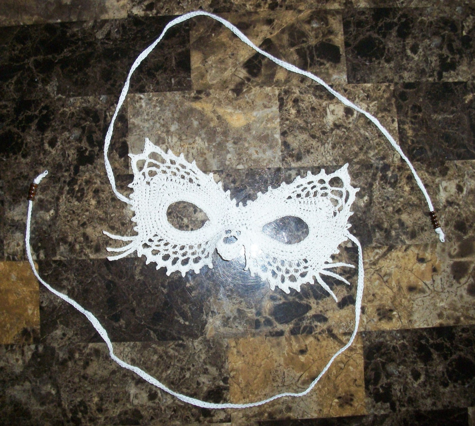 Lace Cat Masquerade Mask Crochet Pattern (PDF) - Etsy
