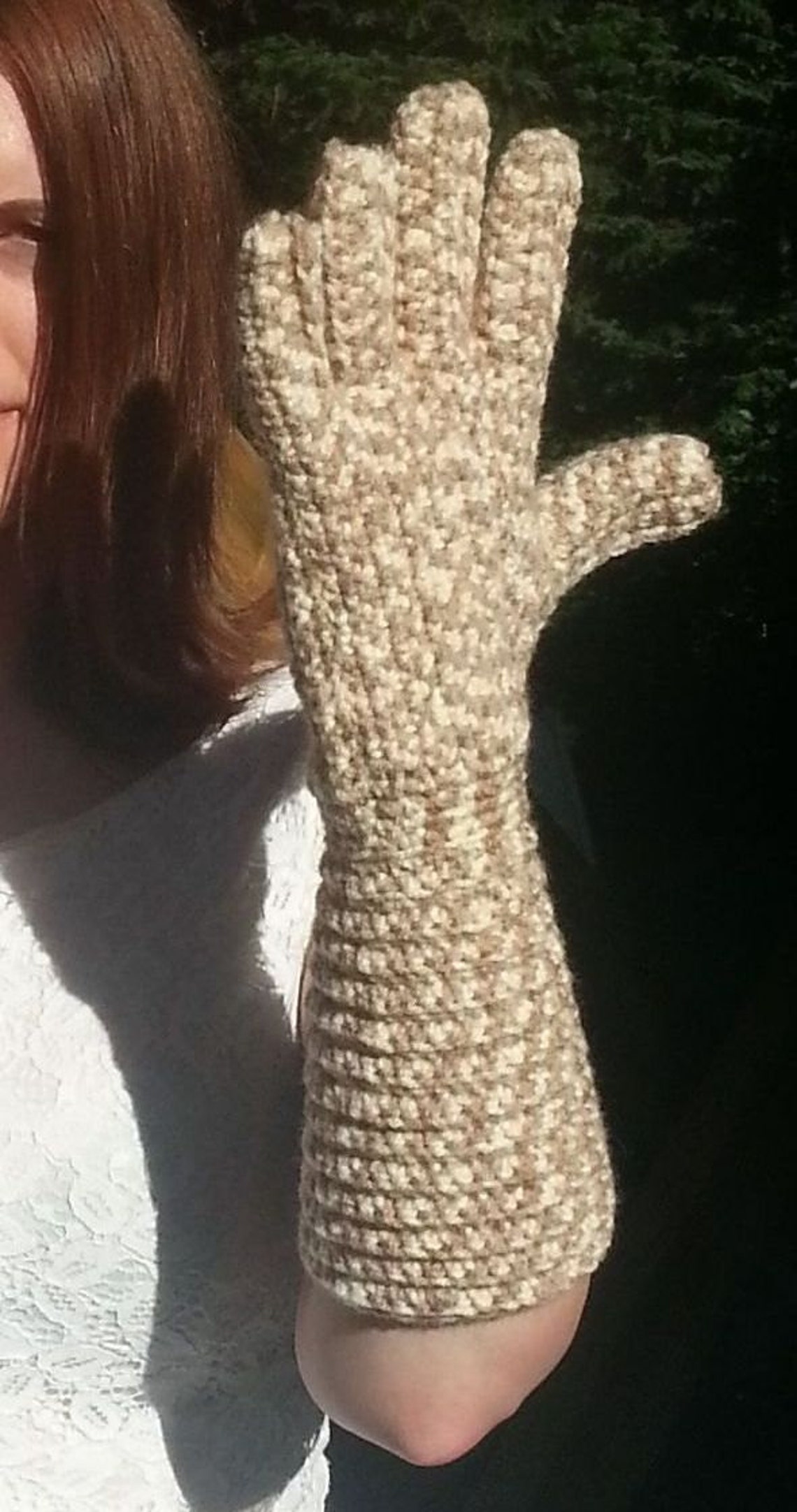 Constant Gauntlet Gloves Crochet Pattern One Piece - Etsy