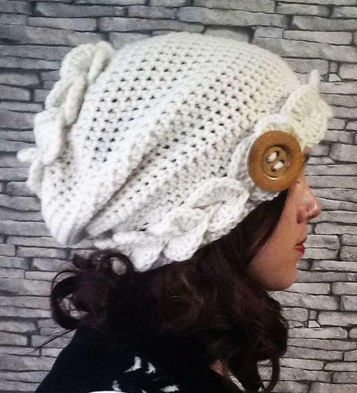 Sequin Stitch Slouch Hat Crochet Pattern Slouchy Warm Designer Textured ...