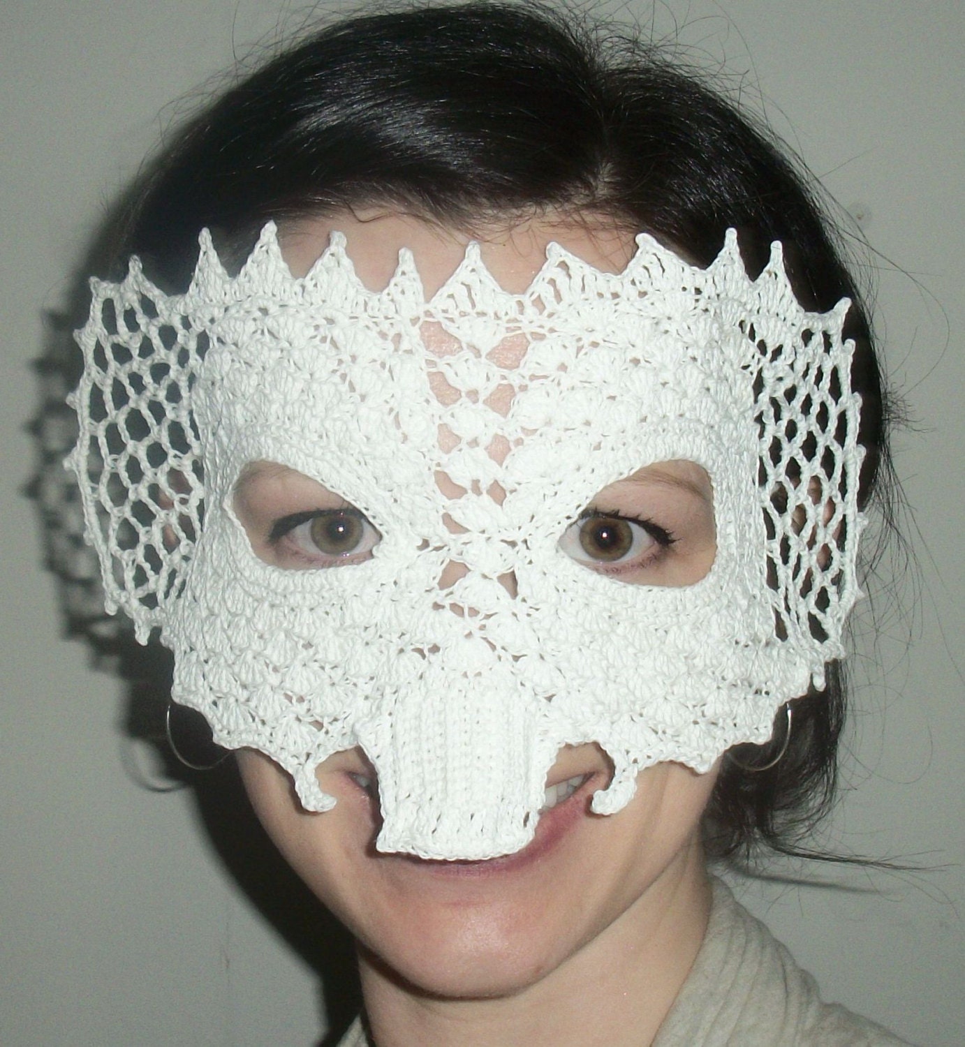 Royal Elephant Lace Masquerade Mask Crochet Pattern PDF - Etsy