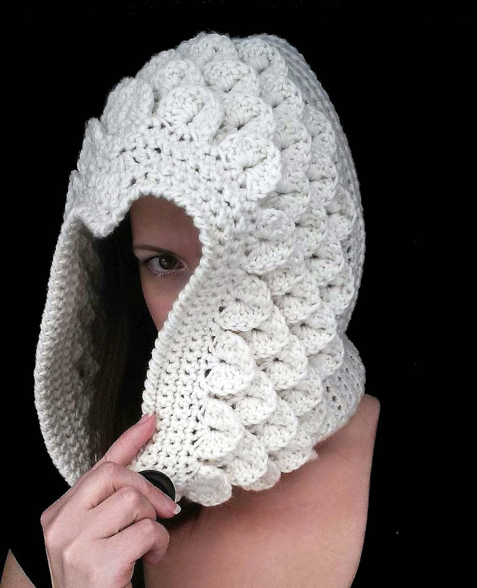 Crocodile Stitch Hood Crochet Pattern, Celestial Scales (PDF Download ...