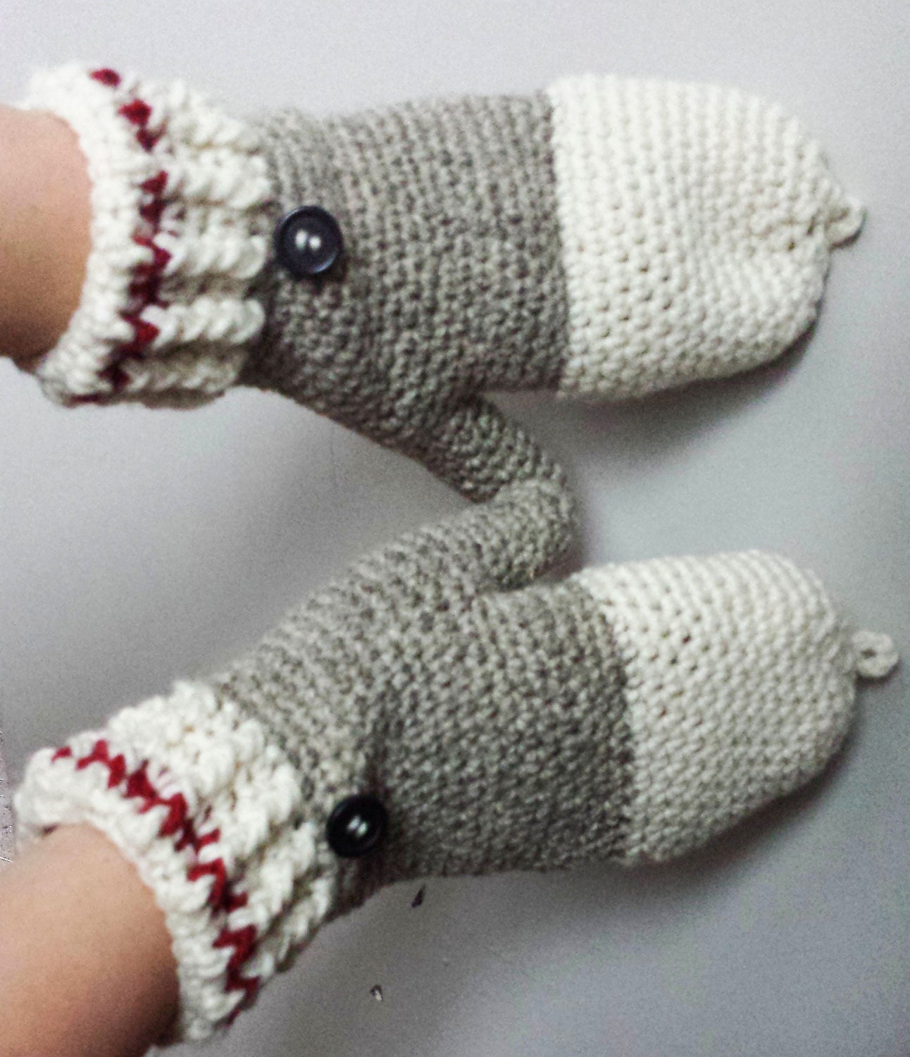 Work Sock Glittens Crochet Pattern Convertible Mittens Gloves ...