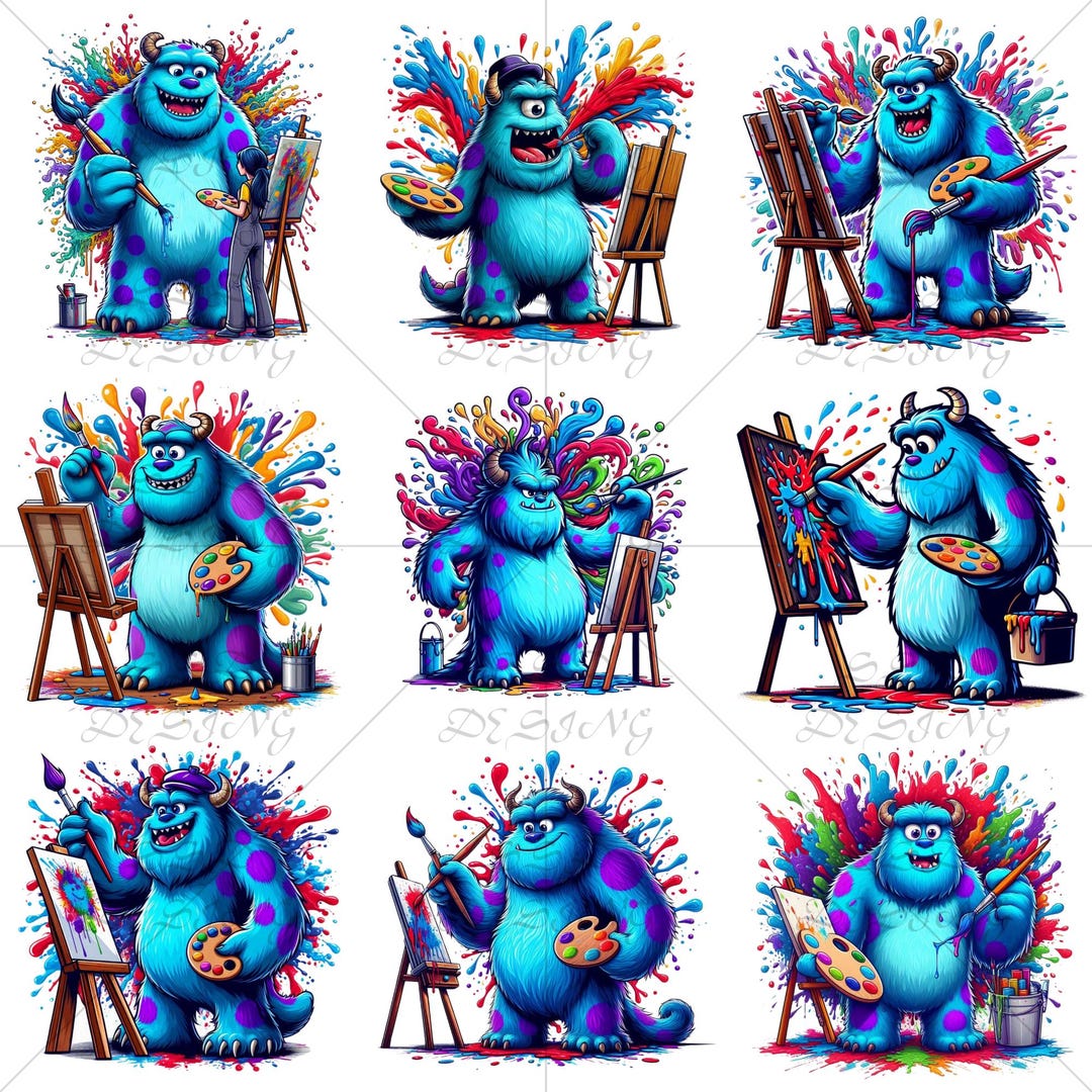 Monsters Inc Png, Monsters Inc Clipart Bundle, Monsters Inc SVG ...