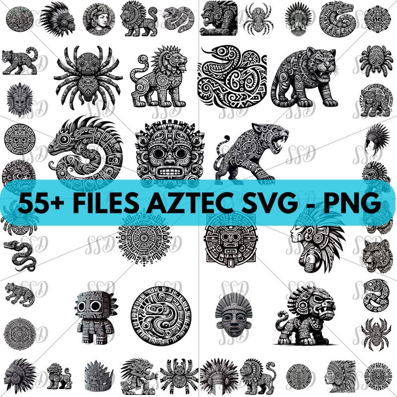 Aztec Calendar Svg - Etsy