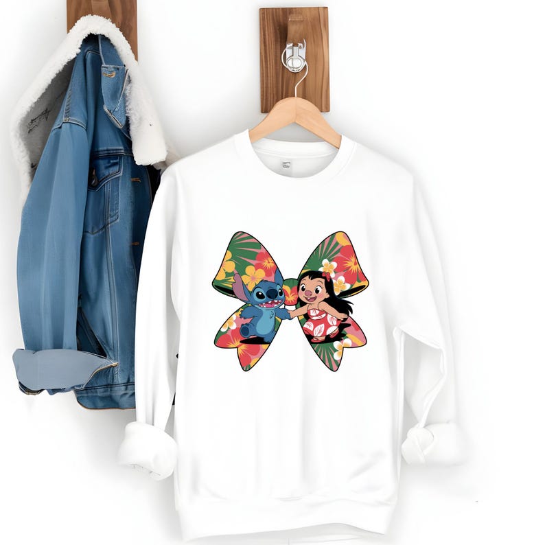 Stitch Coquette Png / Lilo y Stitch Png Bundle / Lazo de Stitch y Lilo ...