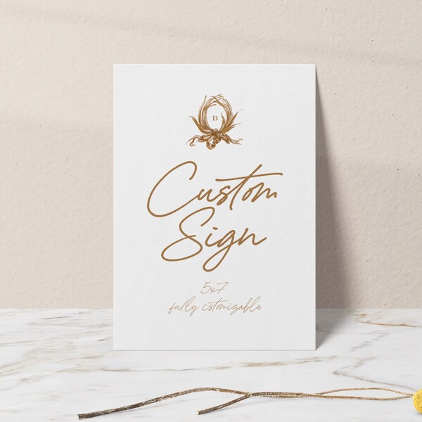 5x7 Table Top Signs - Etsy