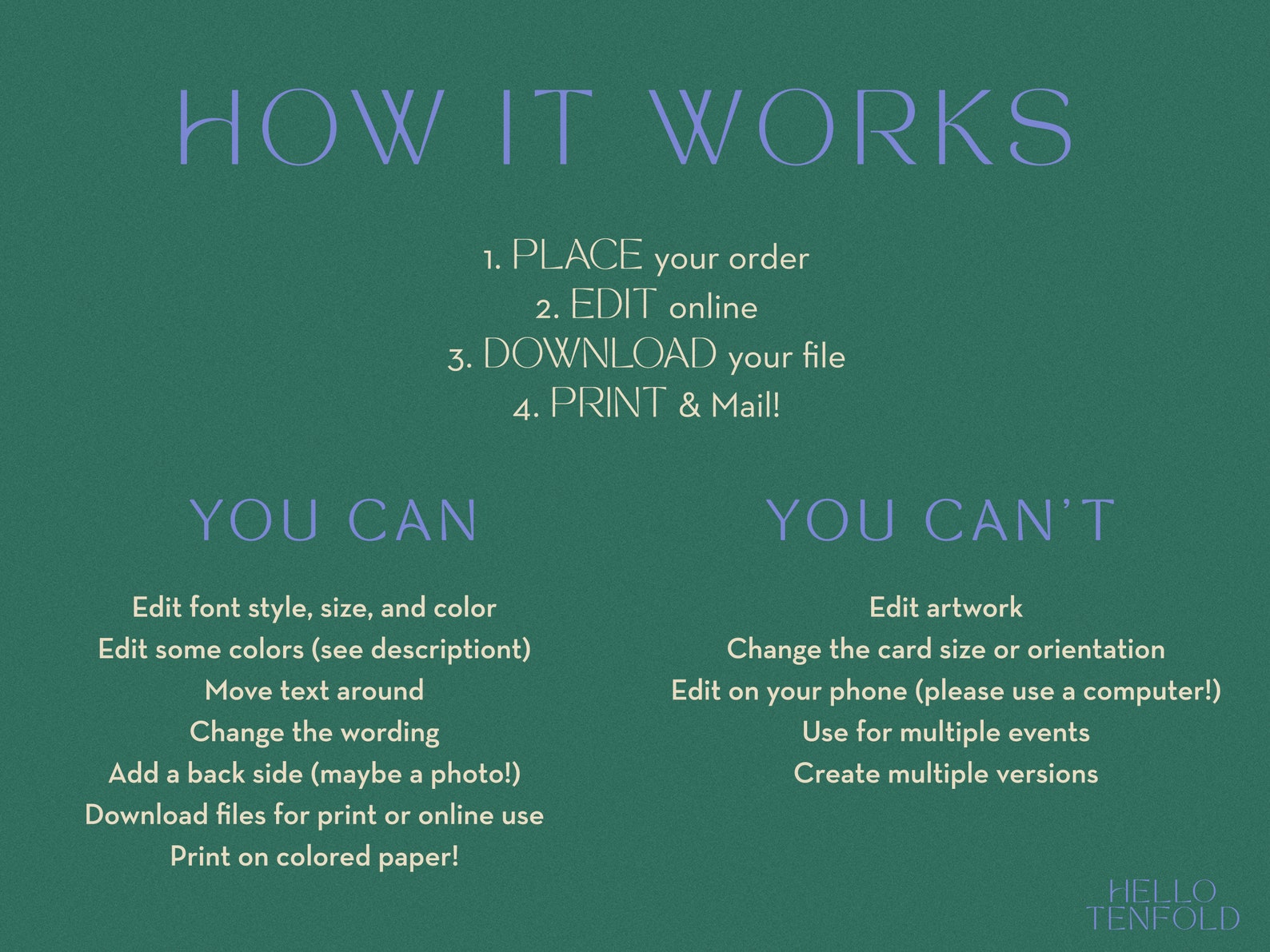 Delft Blue Wedding Program Template Floral One Page Program Printable ...