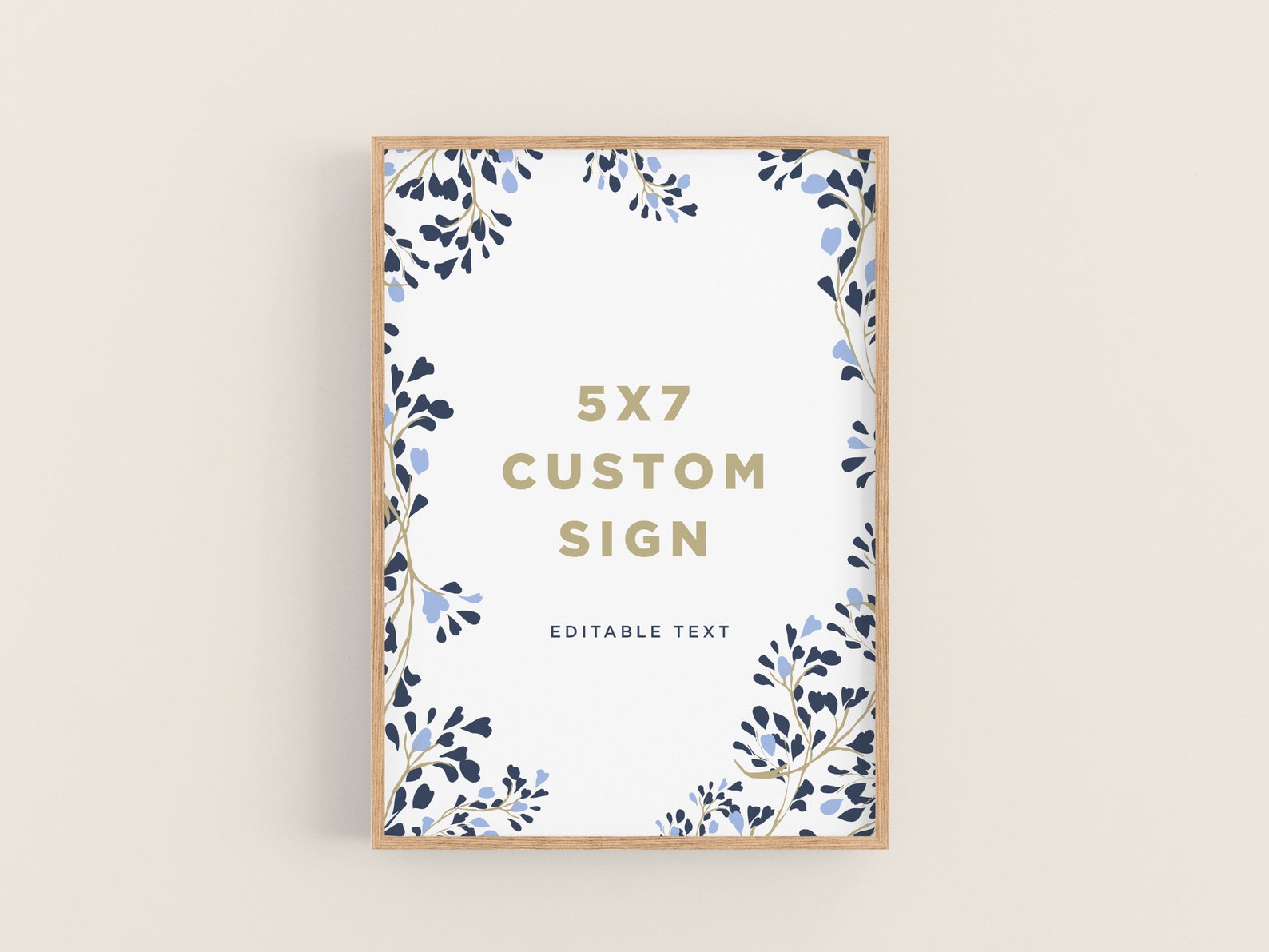 Wedding Sign Template Instant Download Floral Table Top Sign Editable ...