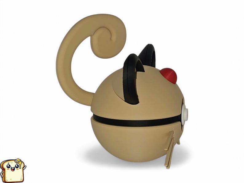 Persian Poke Ball Replica - 3D Printed Pokeball | Anime Collectibles ...