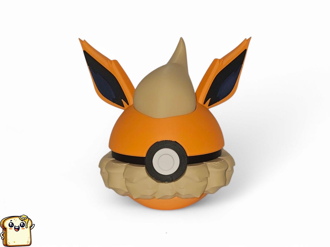 Flareon Poke Ball Replica - 3D Printed Pokeball | Anime Collectibles ...
