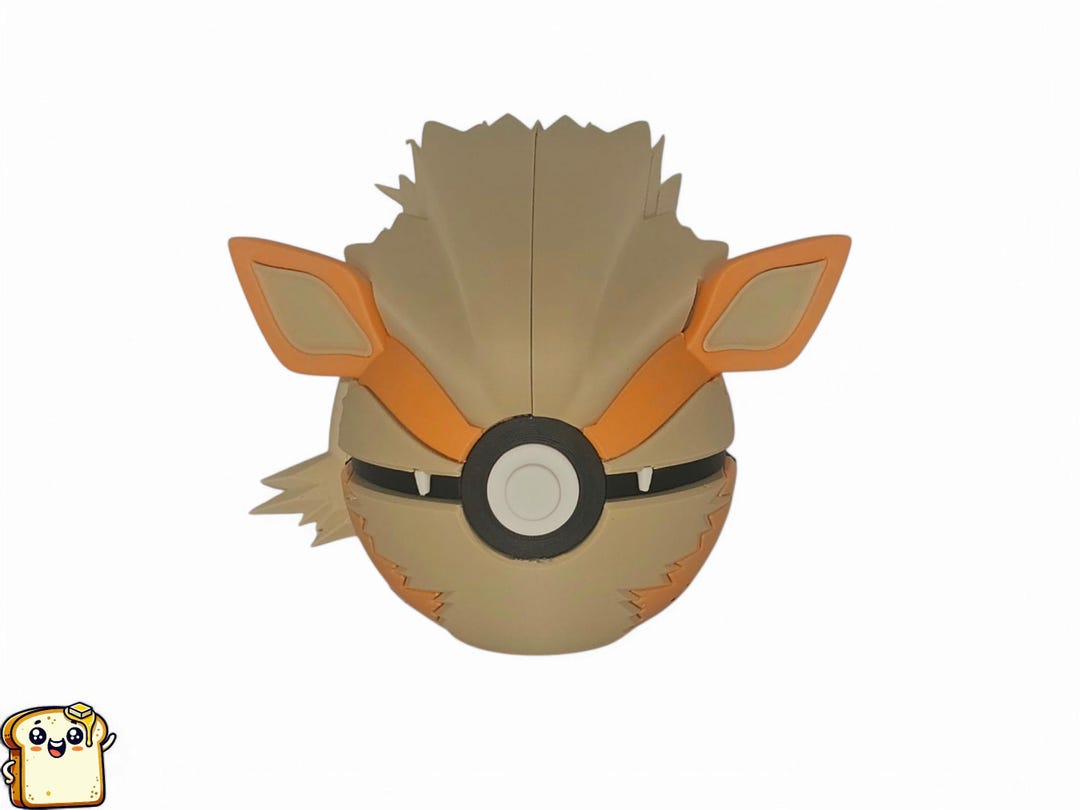 Buy Arcanine Poke Ball Replica - 3D Printed Pokeball | Anime ...