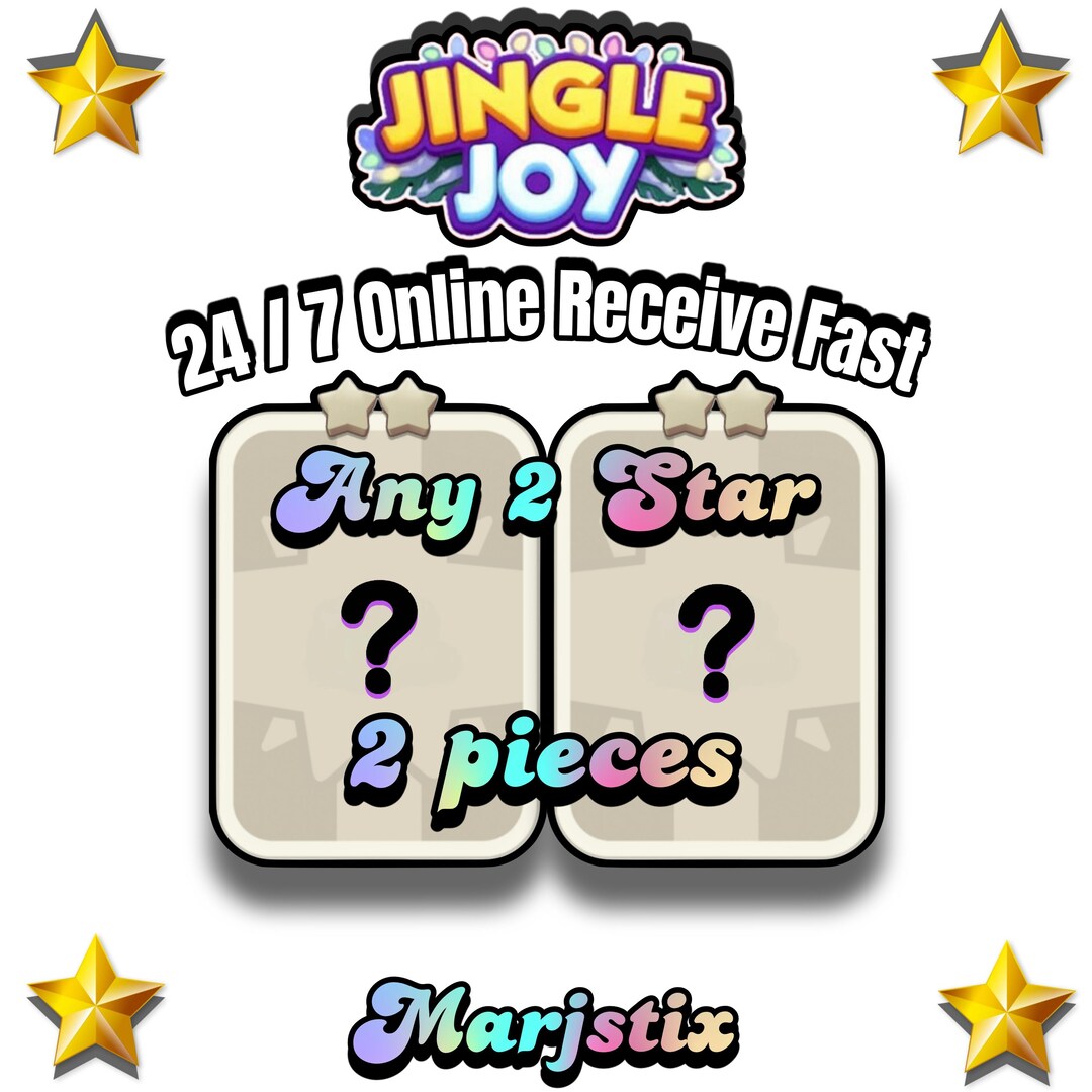 Monogo Any 2 Star Stickers Set 2 to Set 11 Fast Transaction Fast Reply ...
