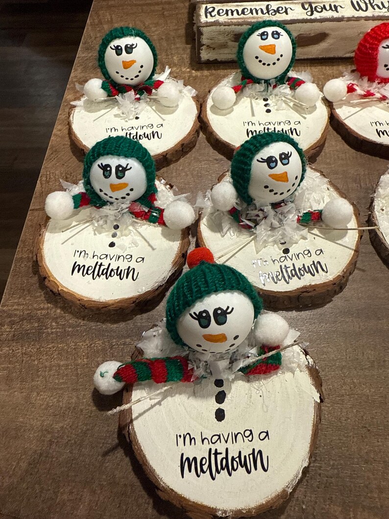 Melting Snowman - Etsy