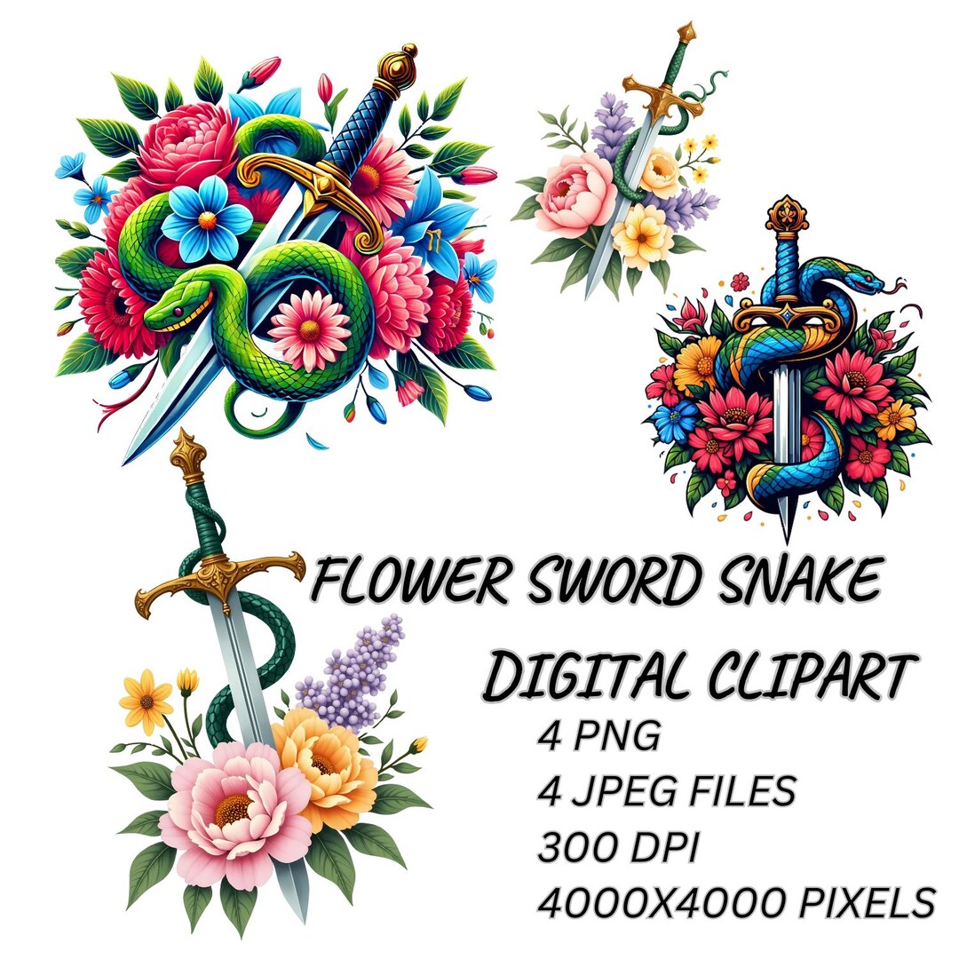 Flower Sword Png, Sword Download, Sword Image, Sword and Snake Image ...