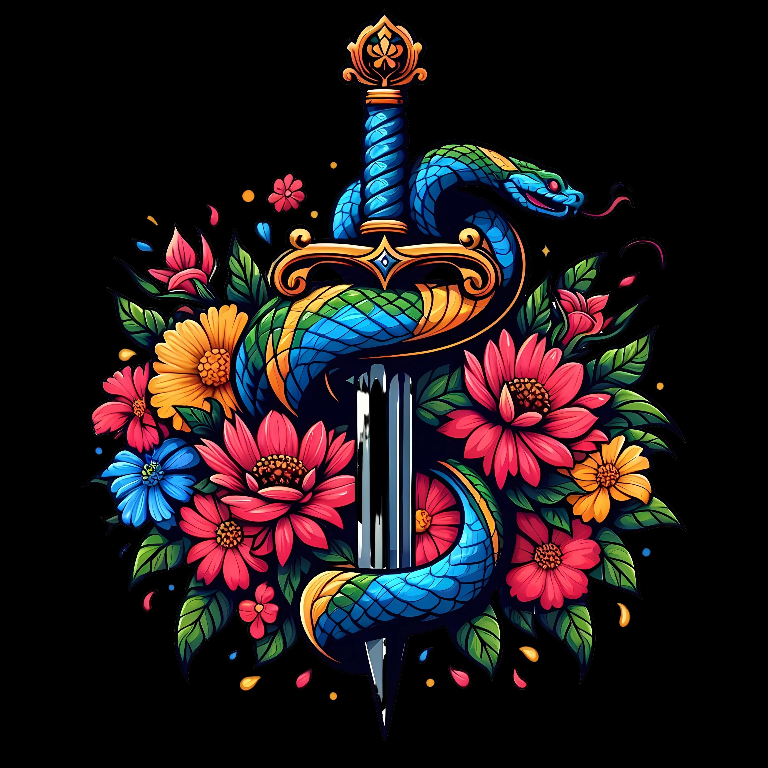 Flower Sword Png, Sword Download, Sword Image, Sword and Snake Image ...