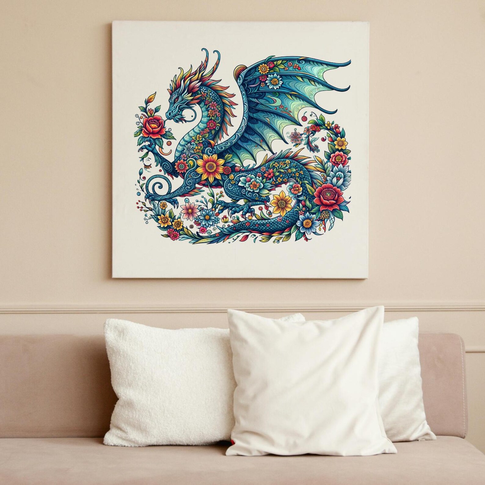 Watercolor Dragon Clipart, Cute Dragon Clipart, Dragon Png, Pastel ...
