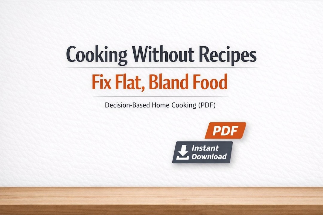 Cooking Without Recipes – How to Fix Flat, Bland Food – Practical Home ...