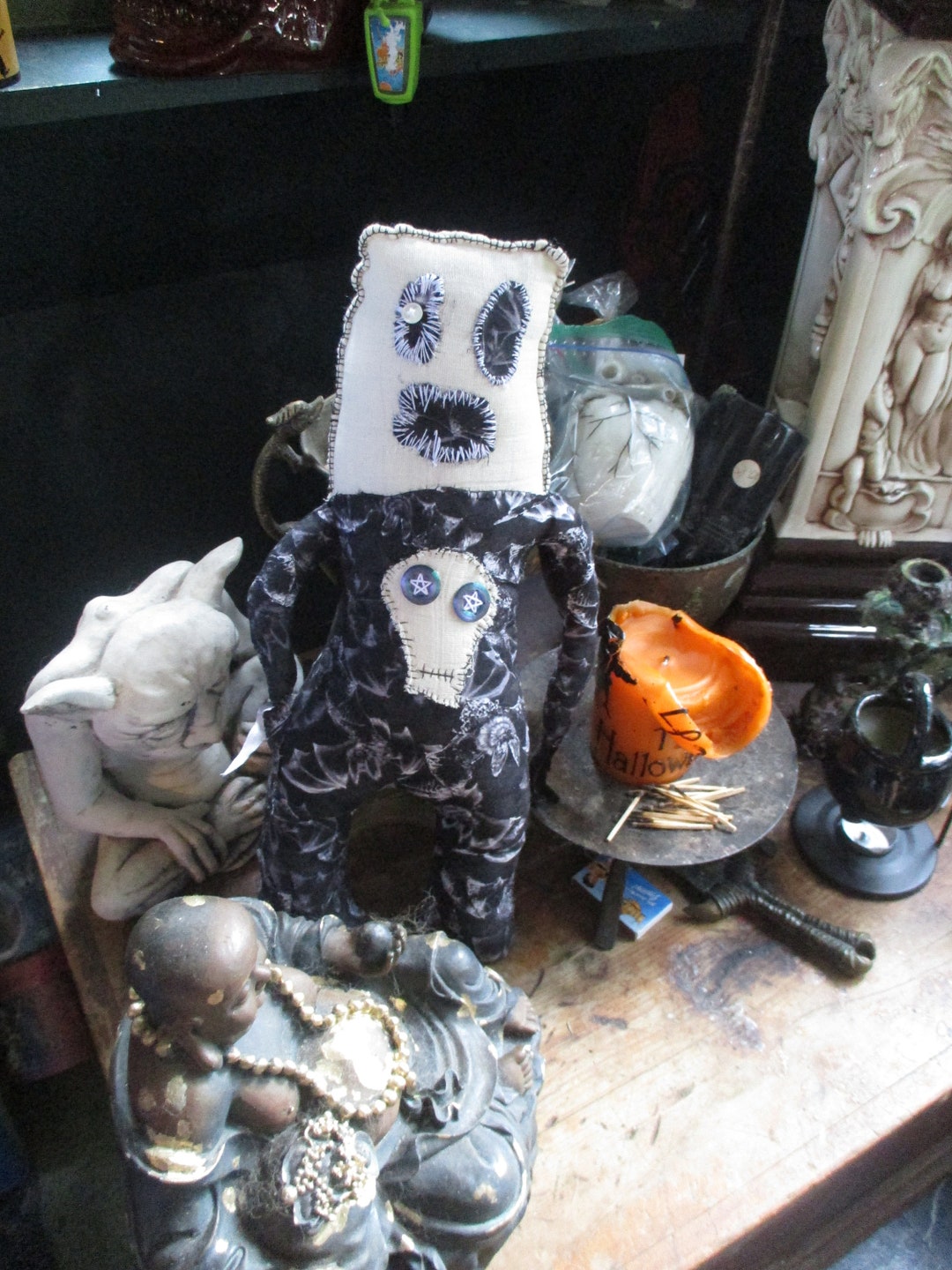 Bogus Monster Rag Doll *ready to Ship* Hand Sewn Ooak Horror Boogie Man ...