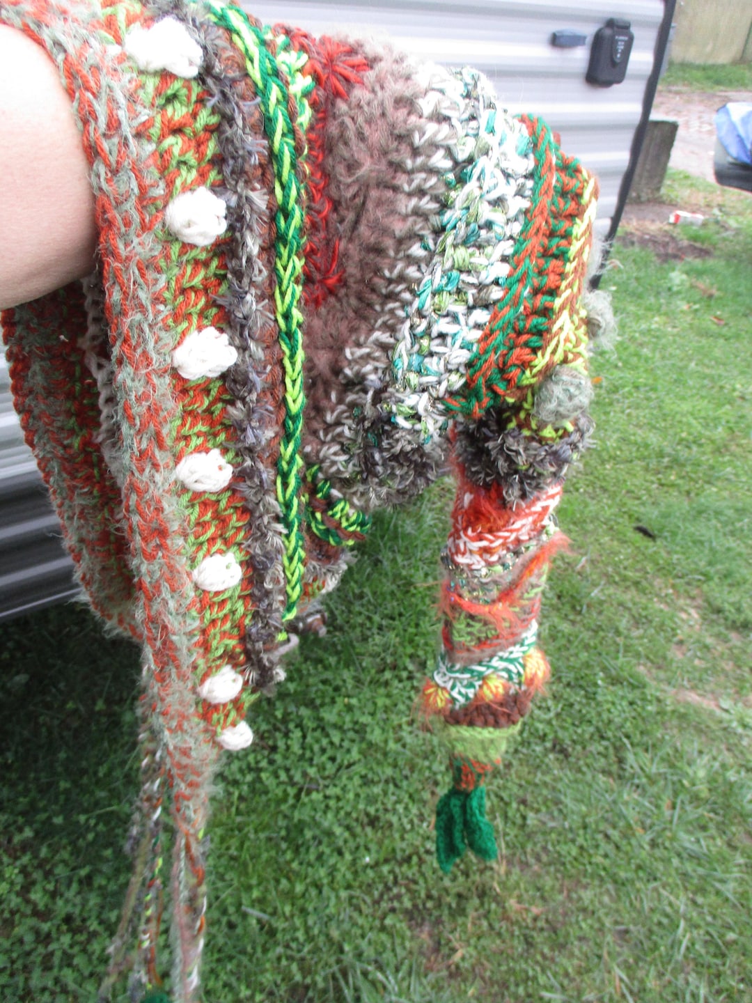 Into the Forest Fae Elf Hood *ready to Ship* Crochet Cottagecore Hippie ...