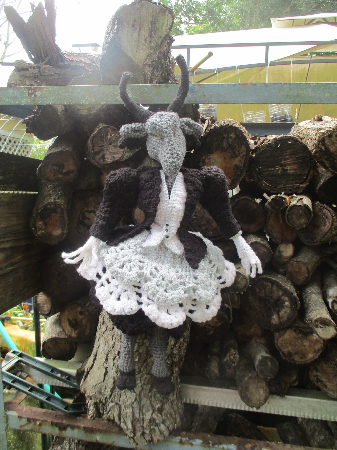 Agatha Goat Victorian Doll ready to Ship Crochet Gothic Art Doll Dark ...