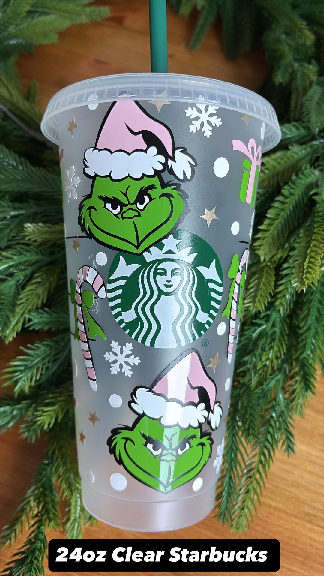 The Grinch Starbucks Inspired Cold Cups - Etsy
