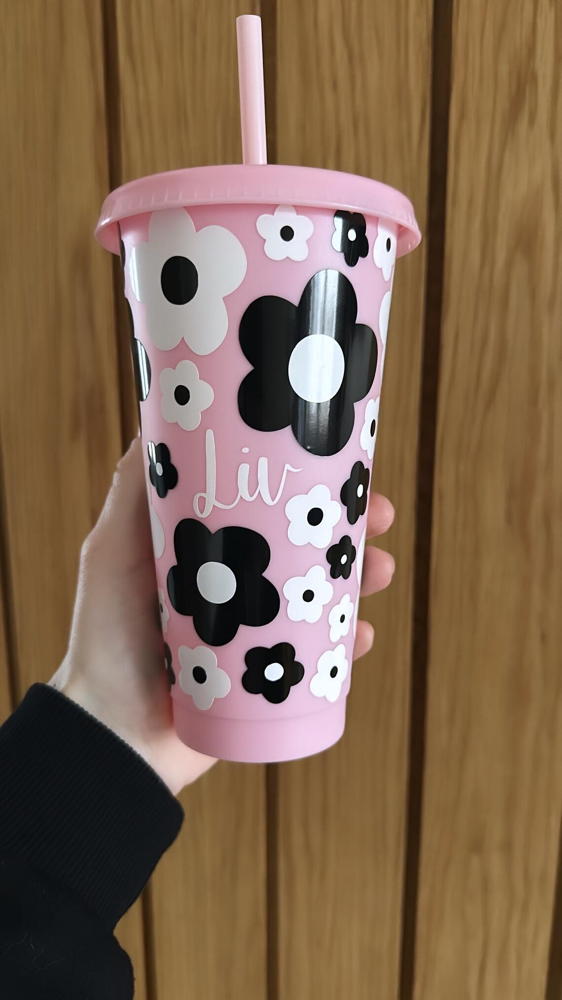 Flowers Personalised Reusable Cold Cups - Etsy UK