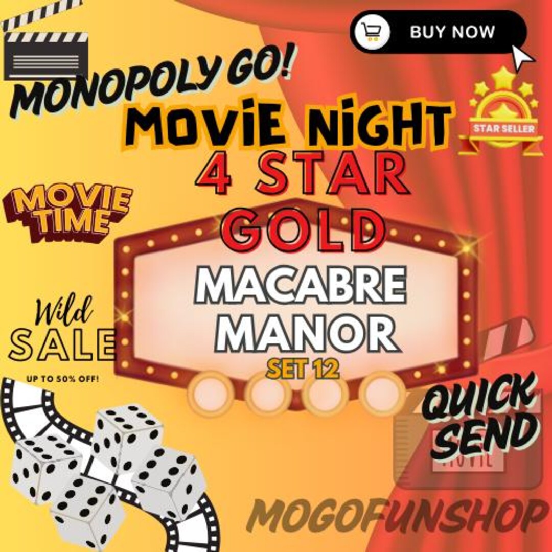Monopoly Go Golden Blitz MACABRE MANOR (april 2 2025) L Fast Delivery ...