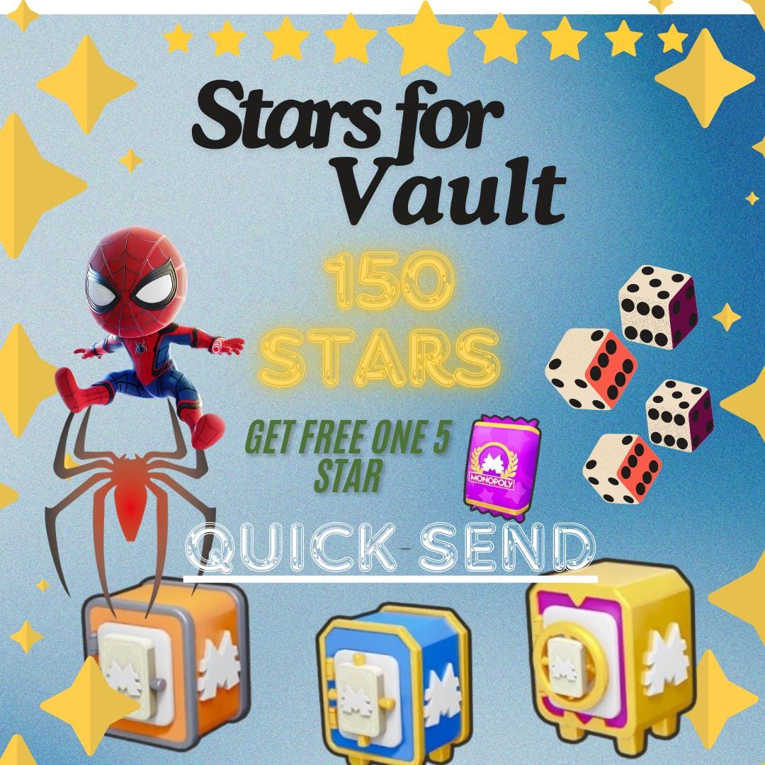 Mogo Marvel Go STARS FOR VAULT 150 per Order - Etsy