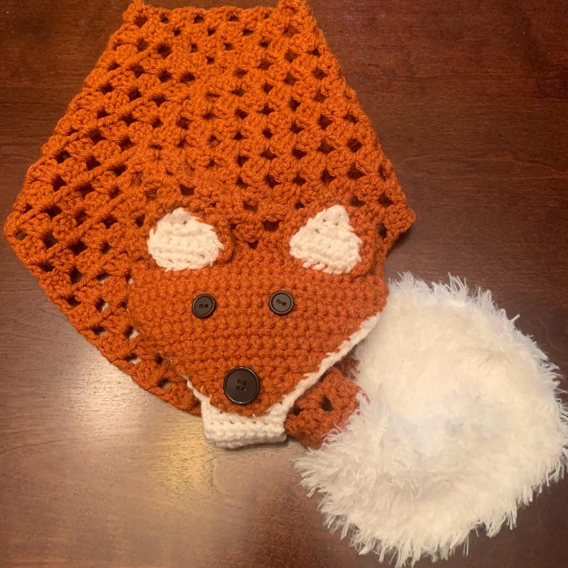 Red Fox Scarf - Etsy