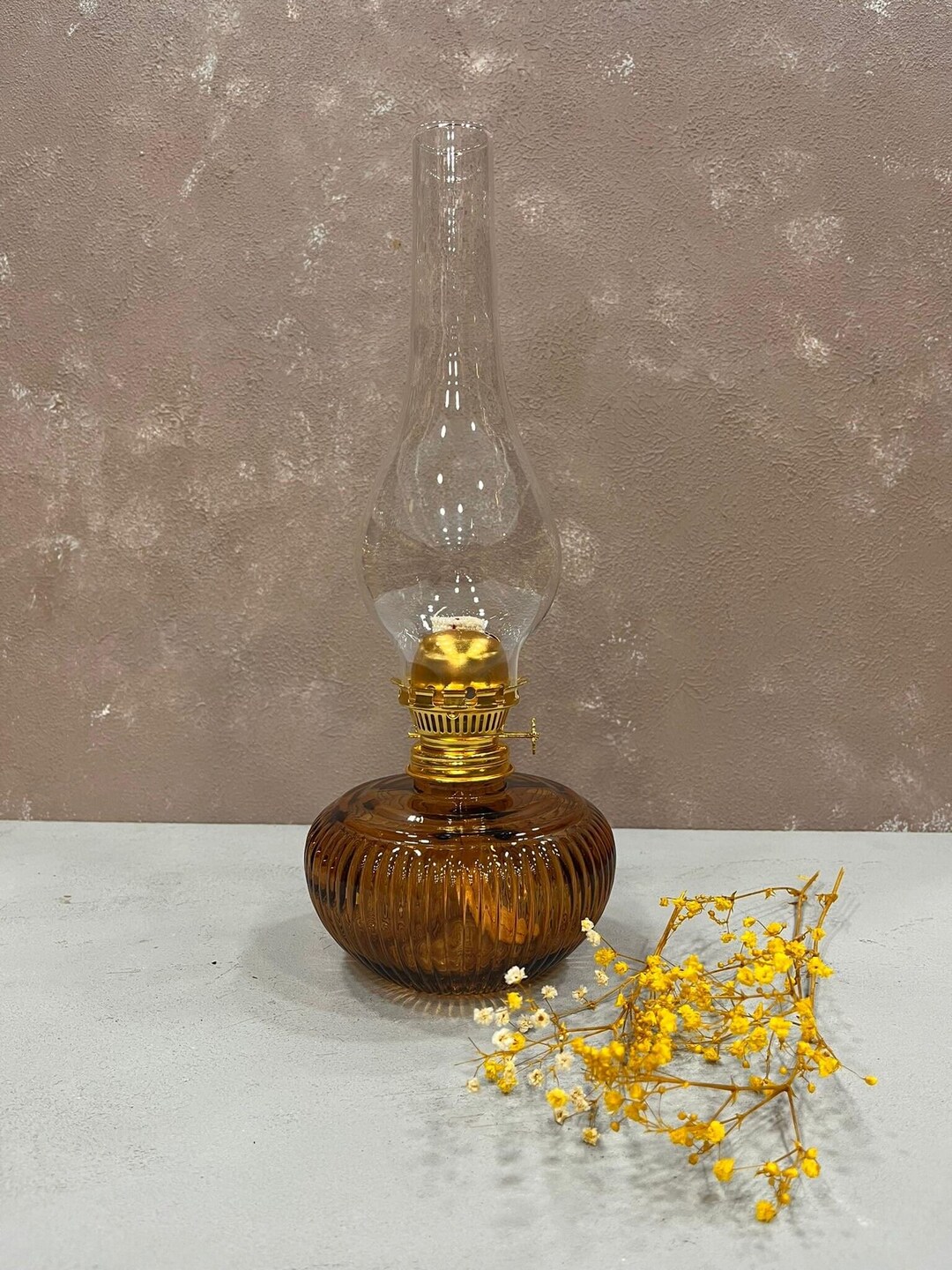 Vintage Design Kerosene Oil Lamp | Rustic Home Decor | Handmade | Eco ...