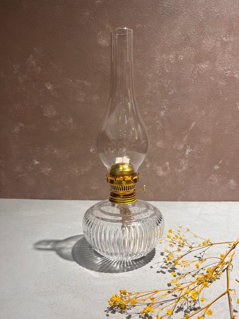 Vintage Design Kerosene Oil Lamp | Rustic Home Decor | Handmade | Eco ...
