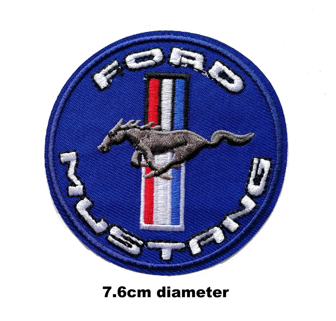 Ford Mustang Embroidered Patch Racing Car Iron on Application Logo ...