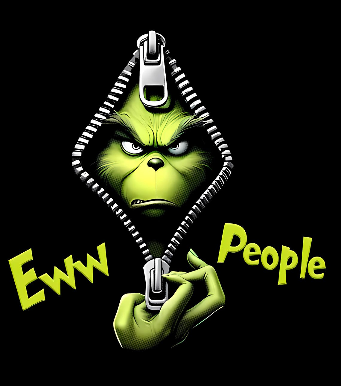 Grinch, Eww People. Design for DTF. - Etsy
