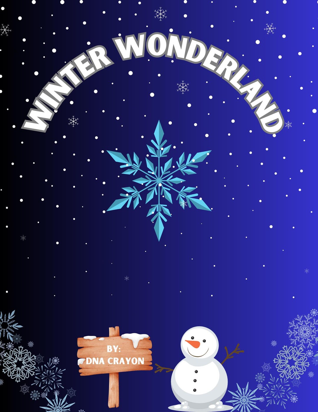 Winter Wonderland Digital Coloring Book for Kids (ages 3-12) - Instant ...